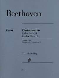 Beethoven: Clarinet Trios B flat major and E flat major for Piano, Clarinet (or Violin) and ...