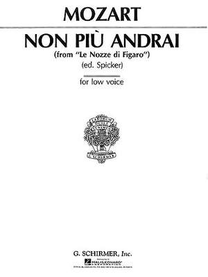 Mozart: Non piu andrai, farfallone amoroso (from Le Nozze di Figaro ...