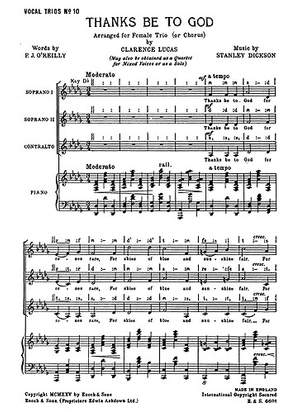 Stanley Dickson: Thanks Be To God | Presto Music