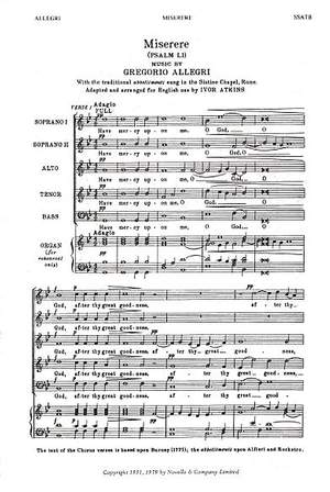 Gregorio Allegri: Miserere | Presto Music