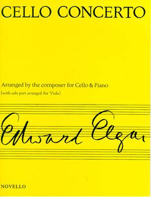 Elgar: Cello Concerto in E minor, Op. 85 (page 1 of 3) | Presto Music