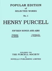 Henry Purcell: 15 Songs And Airs Set 1 (Soprano Or Tenor) | Presto Music