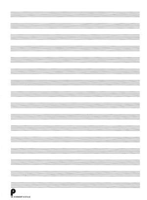 16. Manuscript Paper: 16-stave | Presto Music