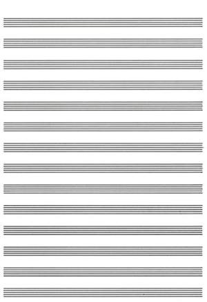 Carta da Musica (Cuadernillo, Papier à Musique) | Presto Music
