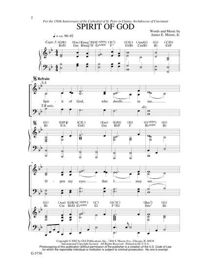 James E. Moore: Spirit of God | Presto Music