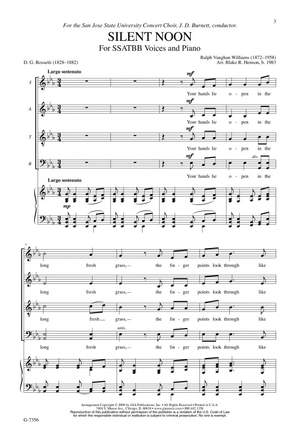 Vaughan Williams: Silent Noon (page 1 of 2) | Presto Music