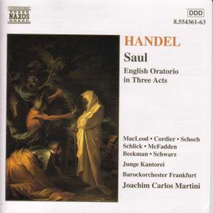 Handel: Saul - Naxos: 8554361-63 - 3 CDs or download | Presto Music