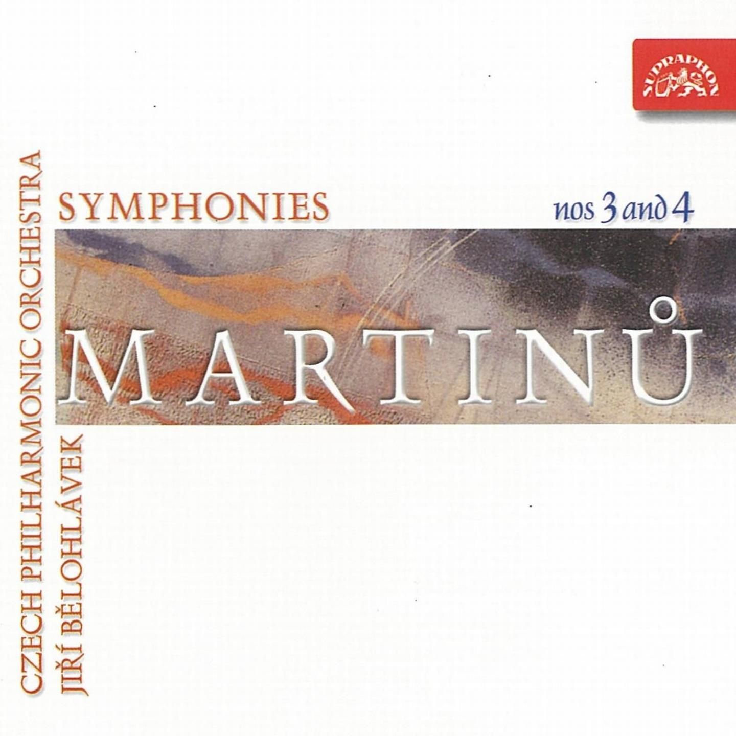 Martinu: Symphonies Nos. 3 & 4 - Supraphon: SU36312 - CD | Presto Music