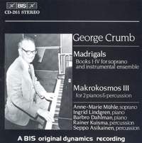 George Crumb - Madrigals - BIS: BISCD261 - CD | Presto Music