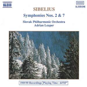 Sibelius: Symphonies Nos. 2 and 7 - Naxos: 8550198 - download | Presto Music
