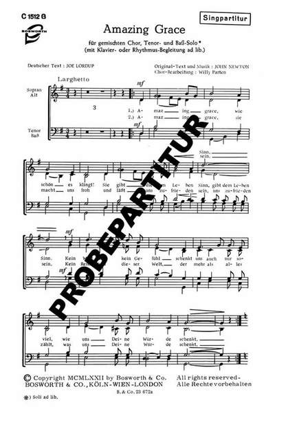 Amazing Grace | Presto Music